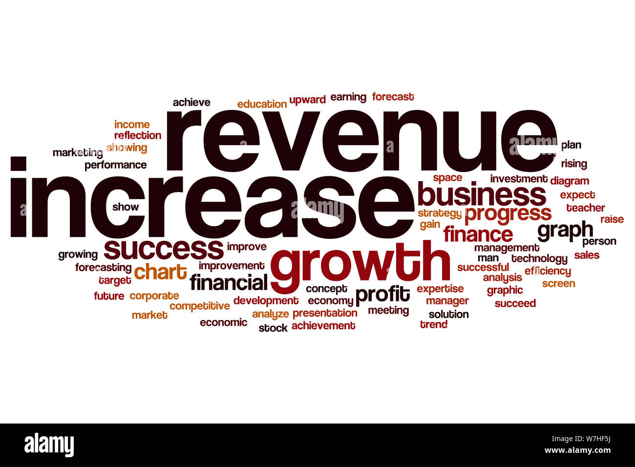 Revenue increase word cloud concept Stock Photo - Alamy