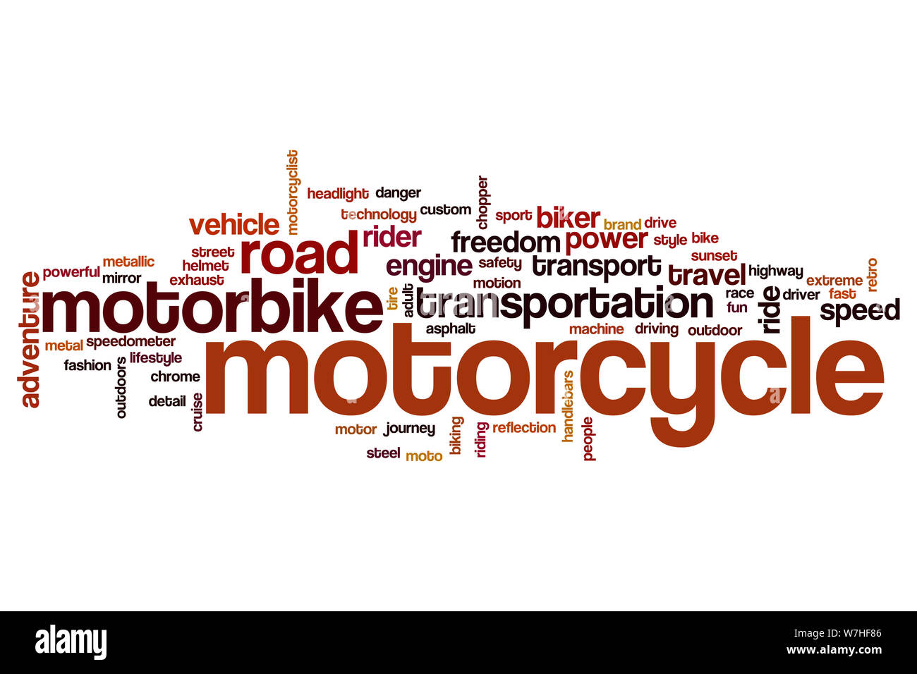 Motorcycle word cloud concept Stock Photo - Alamy