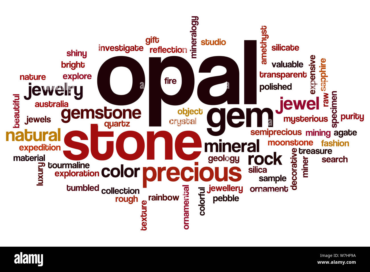 Opal word cloud concept Stock Photo - Alamy