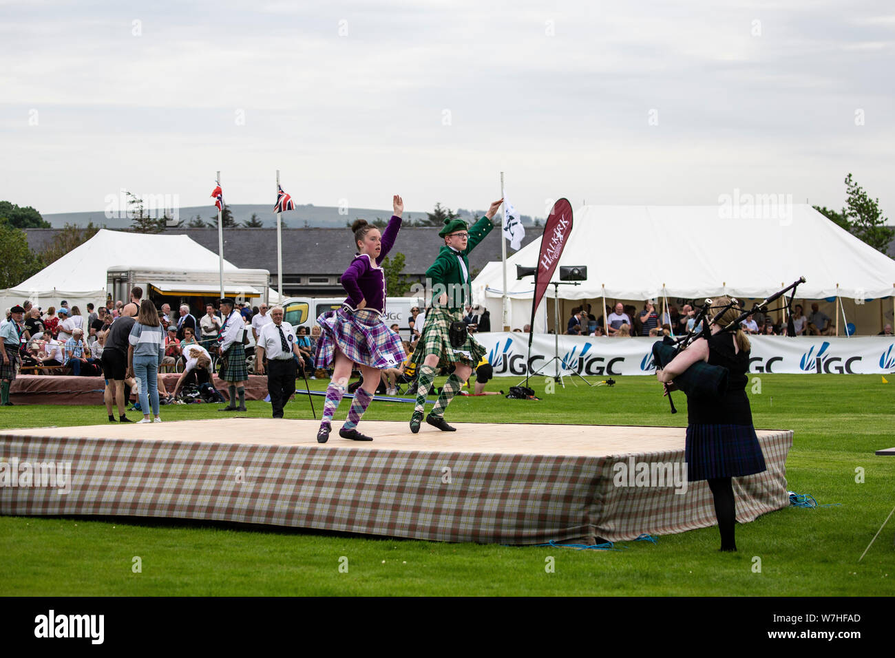 Young Scottish Highland dancers competing at the annual Halkirk ...