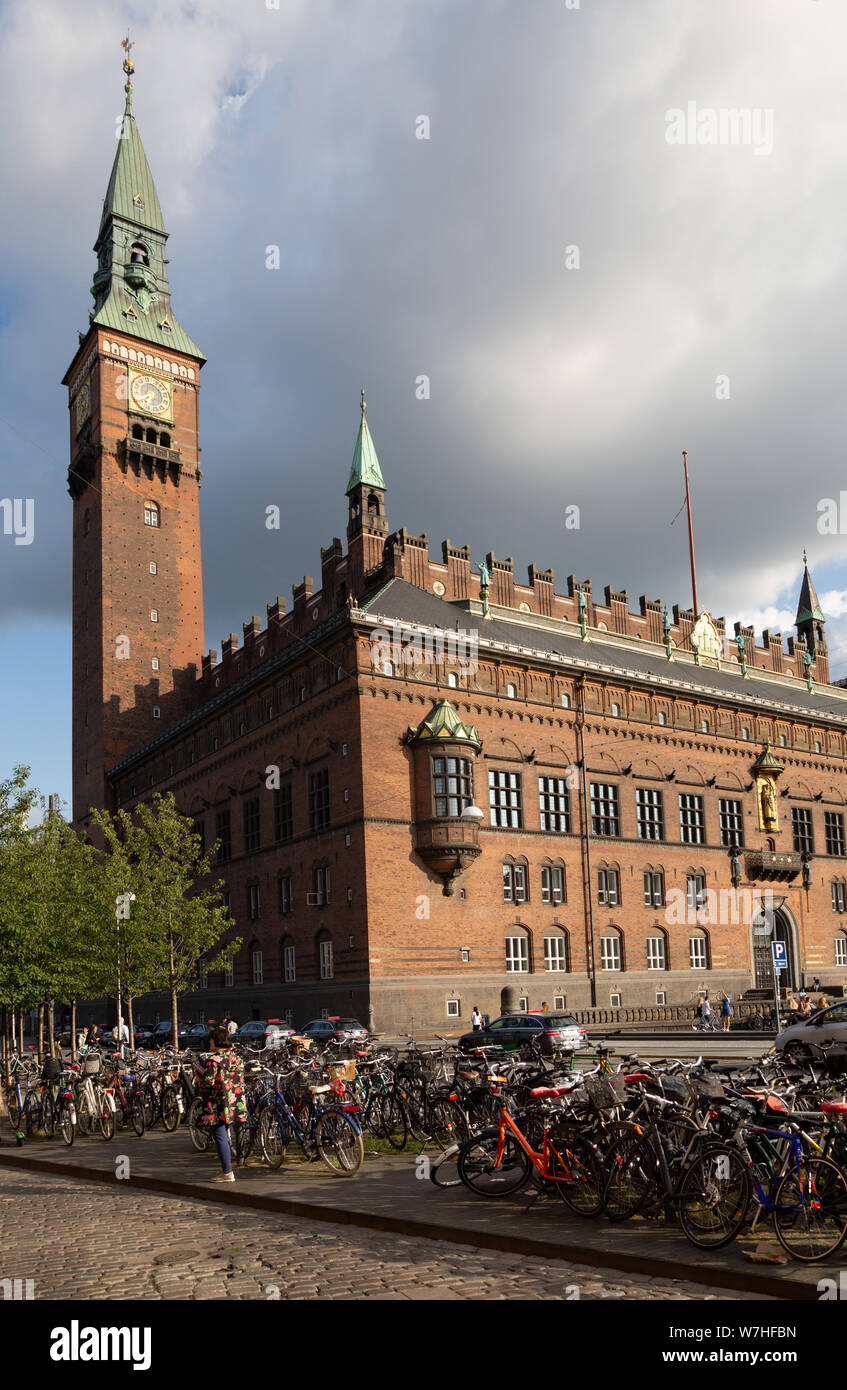 Copenhagen Radhus or City Hall, RadhusPladsen, Copenhagen, Denmark ...