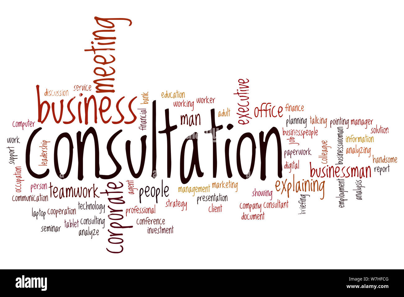 Consultation word cloud concept Stock Photo - Alamy