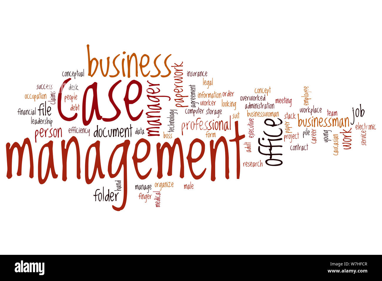 Case management word cloud concept Stock Photo - Alamy