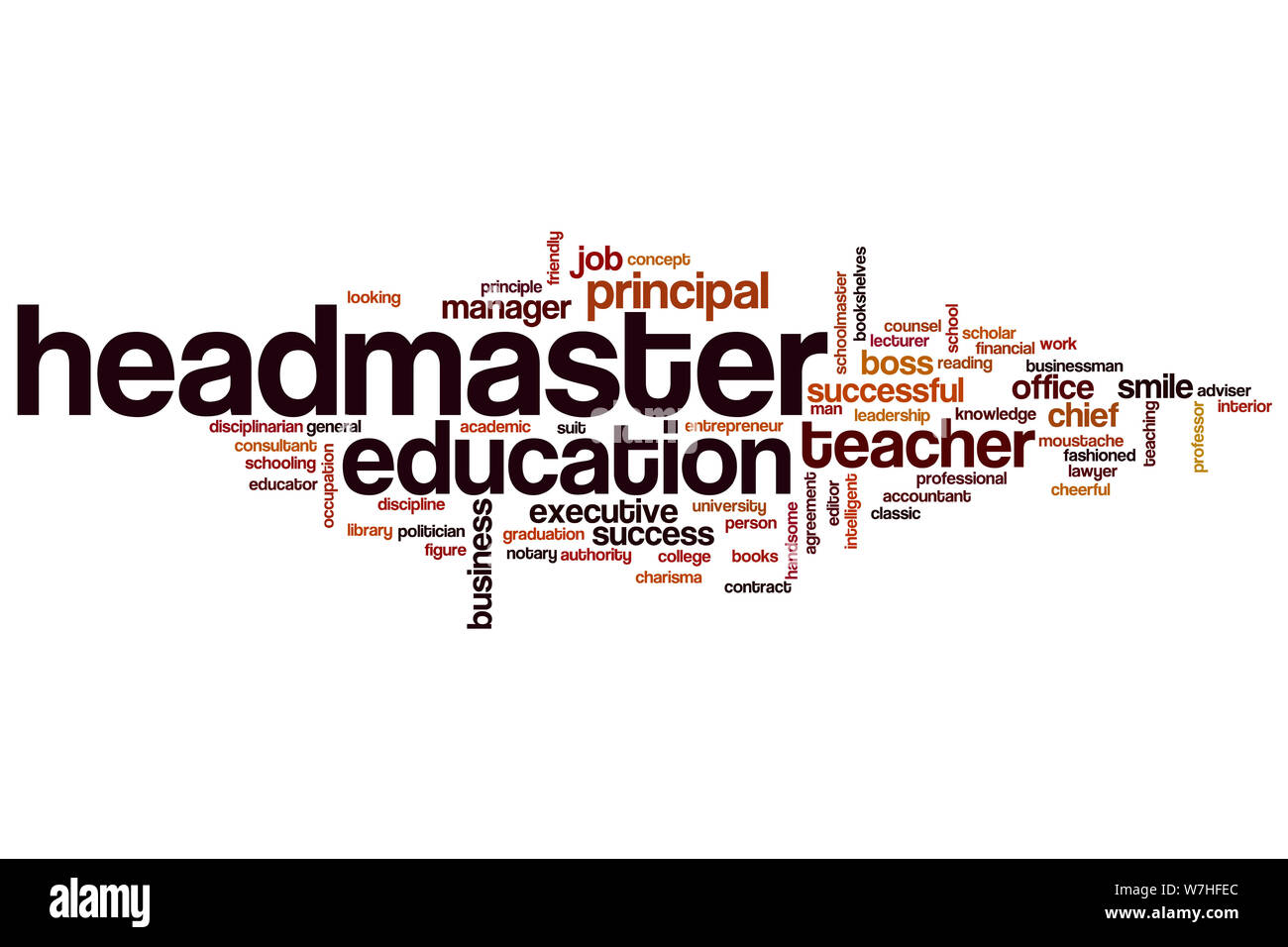 Headmaster word cloud concept Stock Photo - Alamy