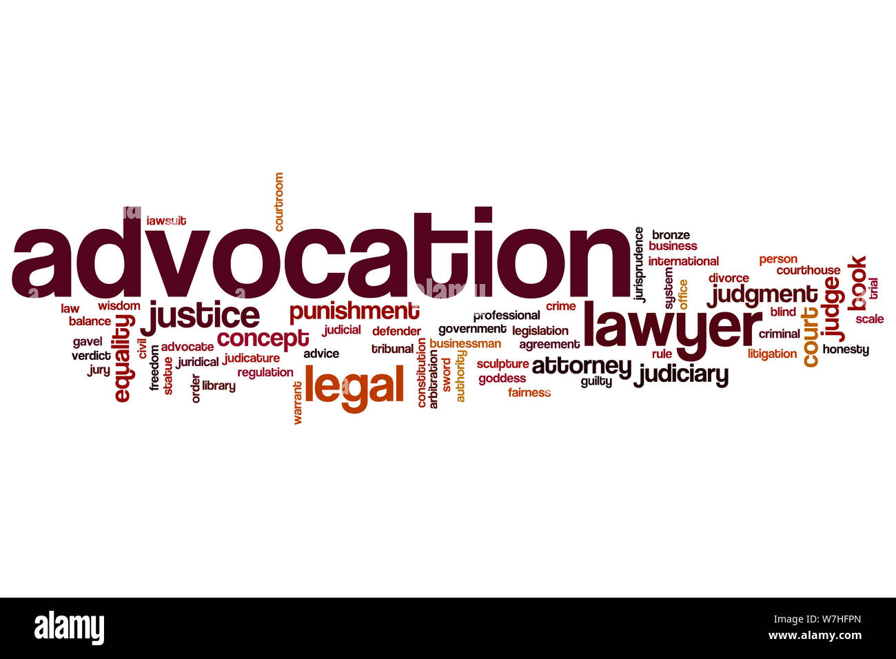 Advocation word cloud concept Stock Photo - Alamy