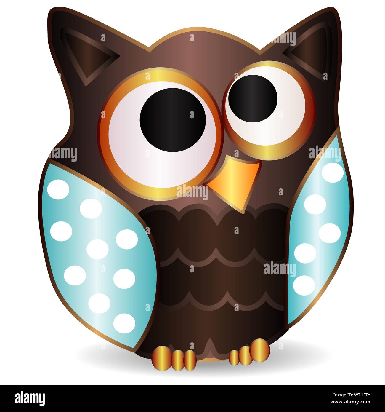 Owl winking Stock Vector Images - Alamy