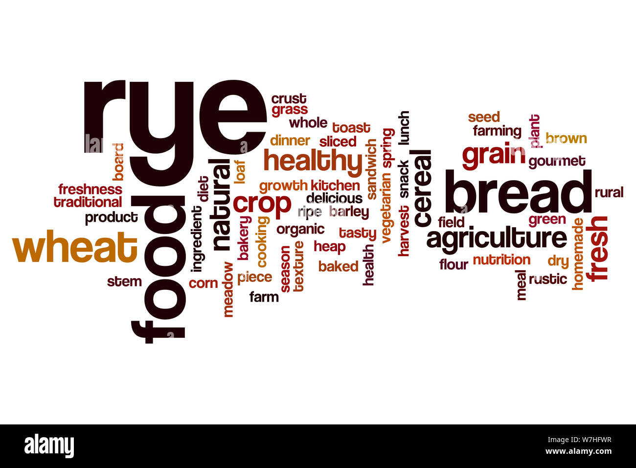 Rye word cloud concept Stock Photo - Alamy