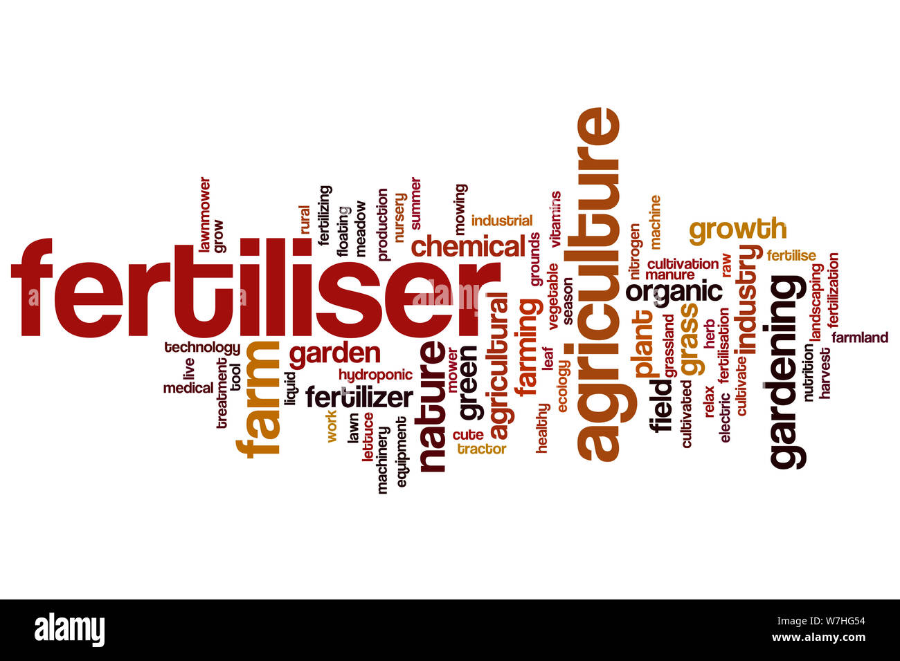 Fertiliser word cloud concept Stock Photo - Alamy
