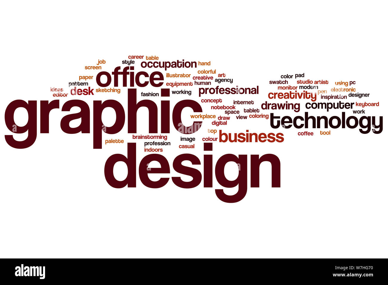 Graphic design word cloud concept Stock Photo - Alamy