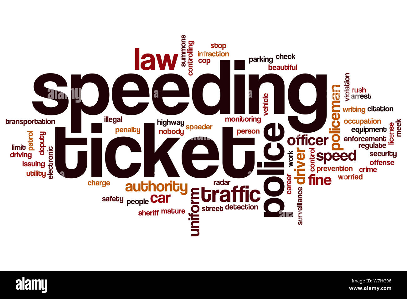 Police speed ticket Cut Out Stock Images & Pictures - Alamy