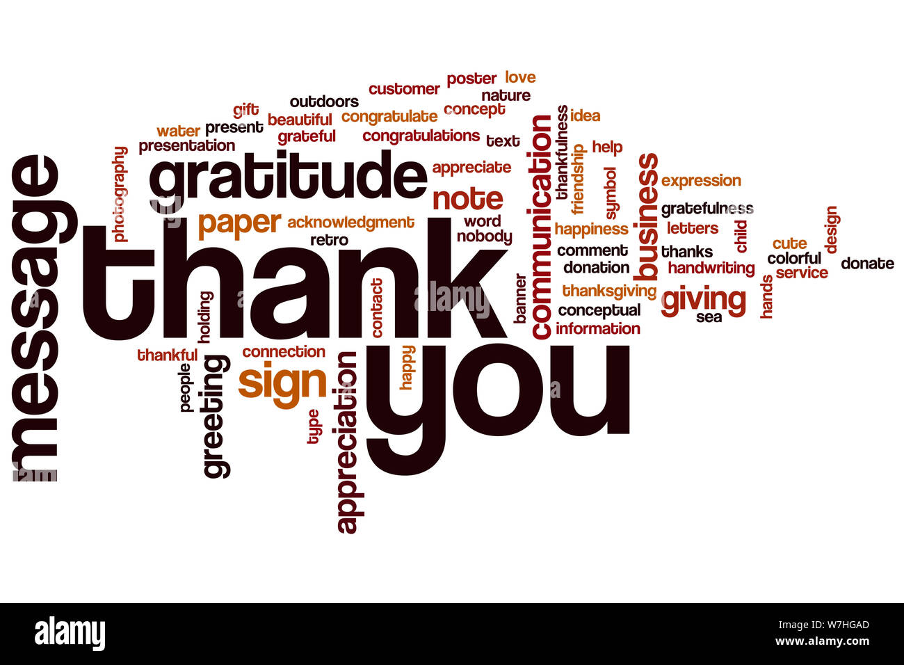 Thank you word cloud concept Stock Photo - Alamy