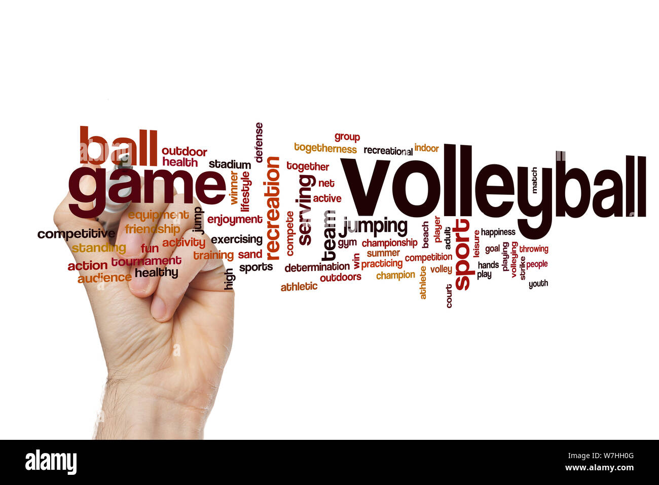 Volleyball word hi-res stock photography and images - Alamy