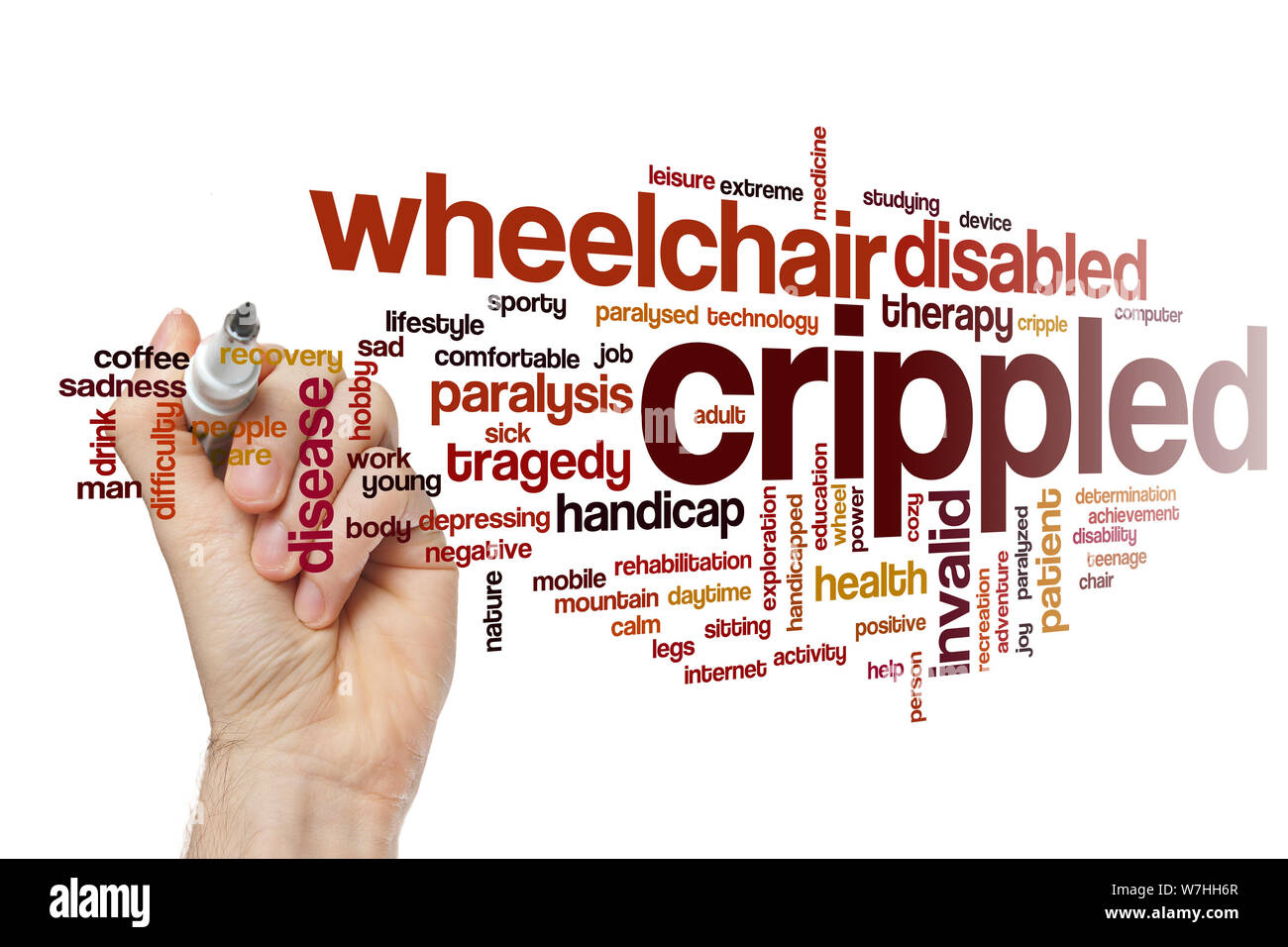 Crippled person Cut Out Stock Images & Pictures - Alamy