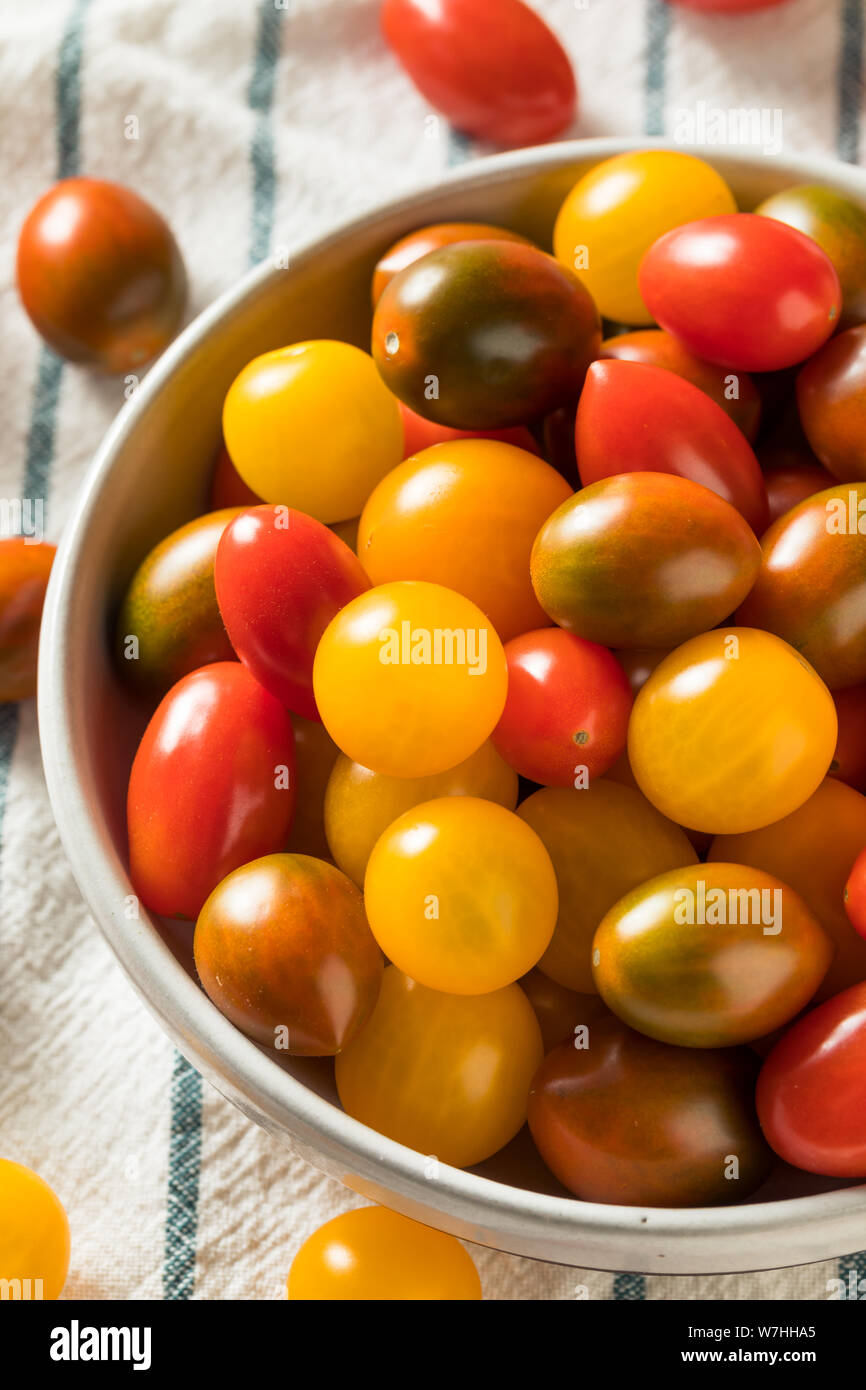 Raw Organic Heirloom Cherry Tomatoes Ready to Eat Stock Photo - Alamy