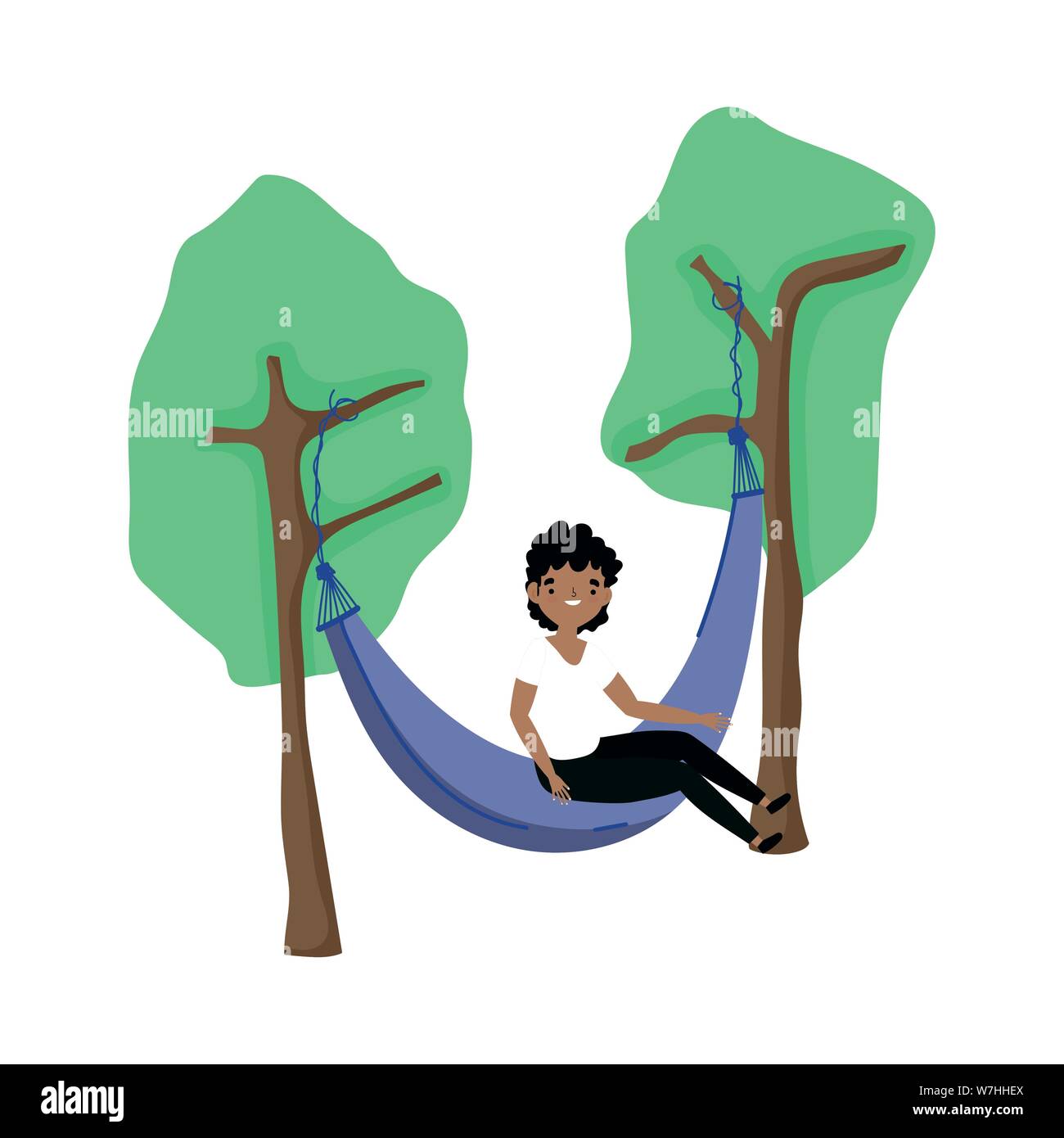 Avatar of a man in hammock design, Boy male person human and attractive ...