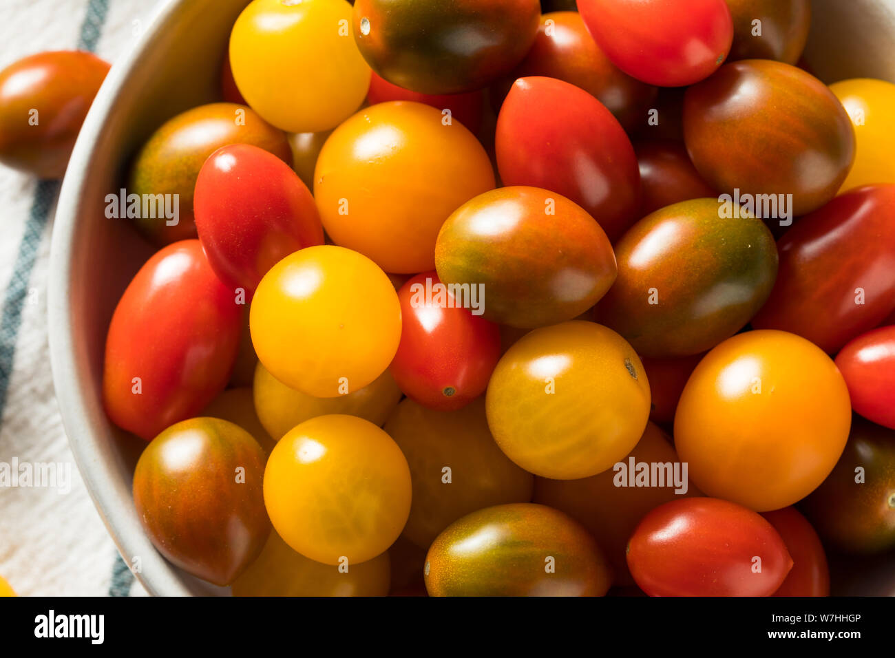 Raw Organic Heirloom Cherry Tomatoes Ready to Eat Stock Photo - Alamy