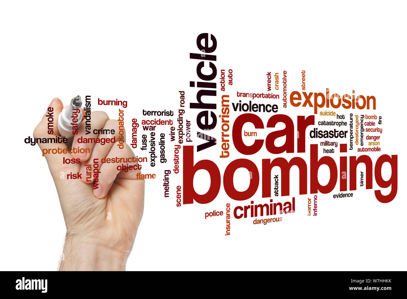 Car destroyed by bomb Cut Out Stock Images & Pictures - Alamy