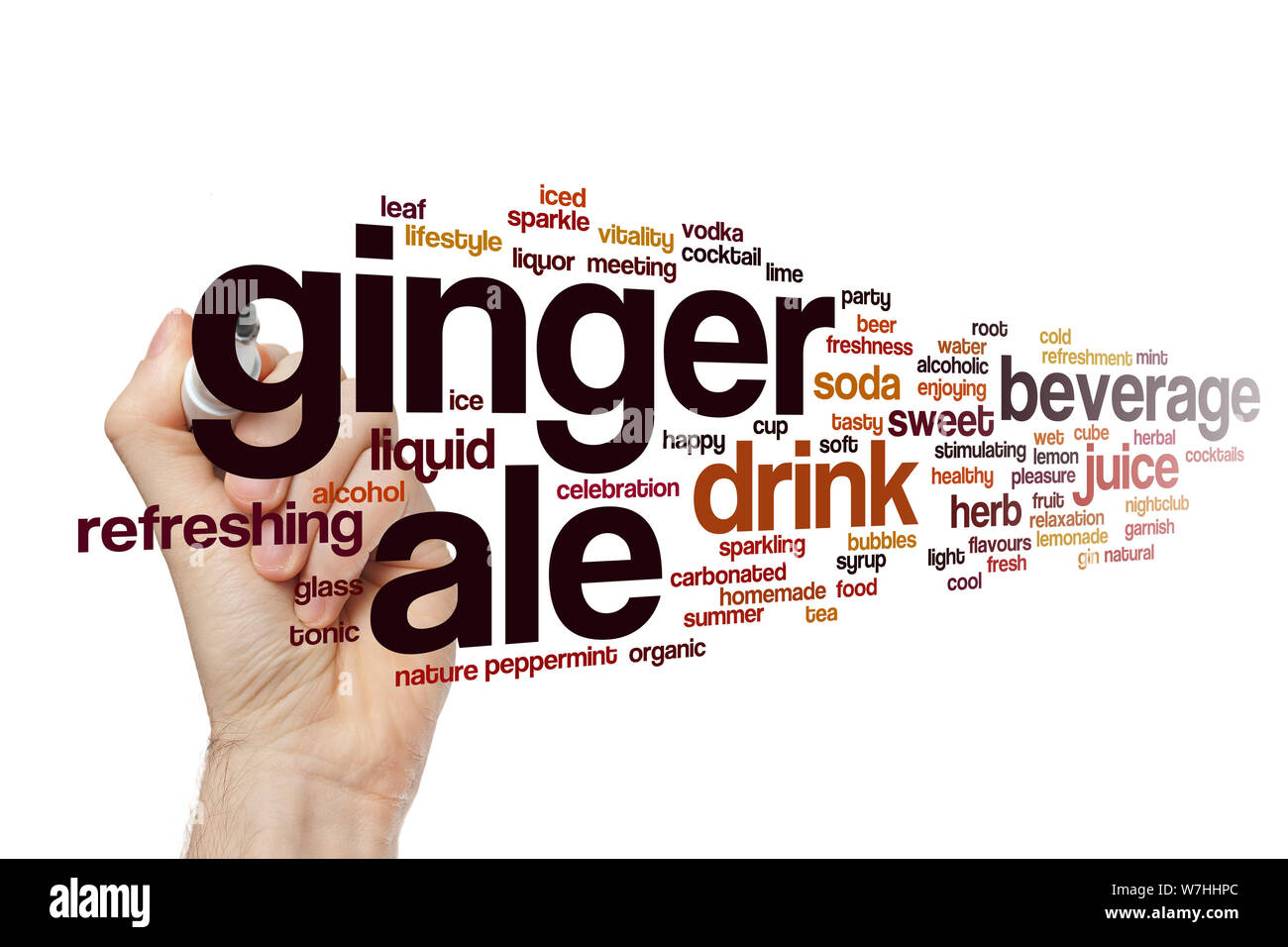 Soda drink concept word cloud hi-res stock photography and images - Alamy
