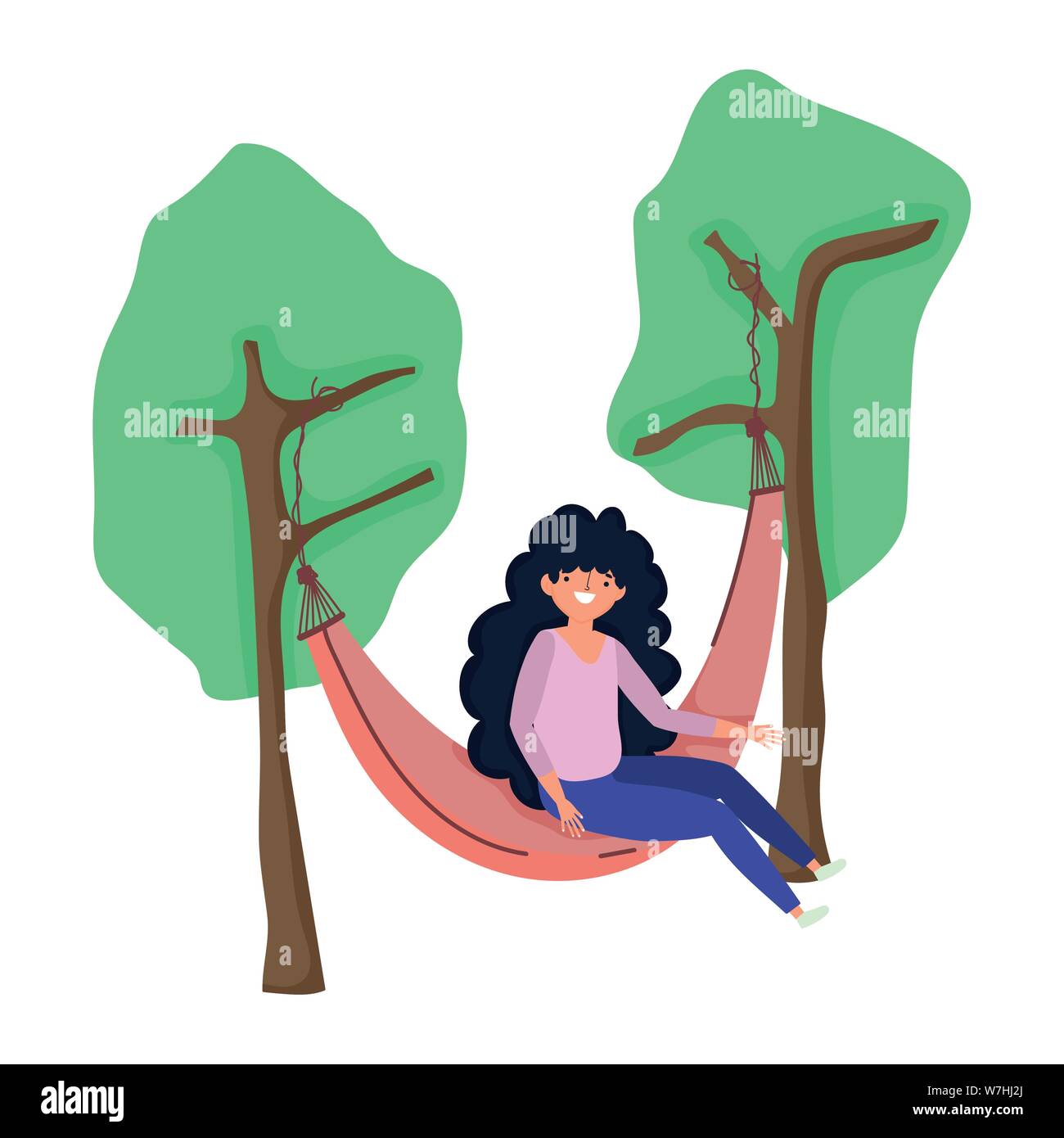 Avatar of a fashion woman in hammock design, Girl female person human ...