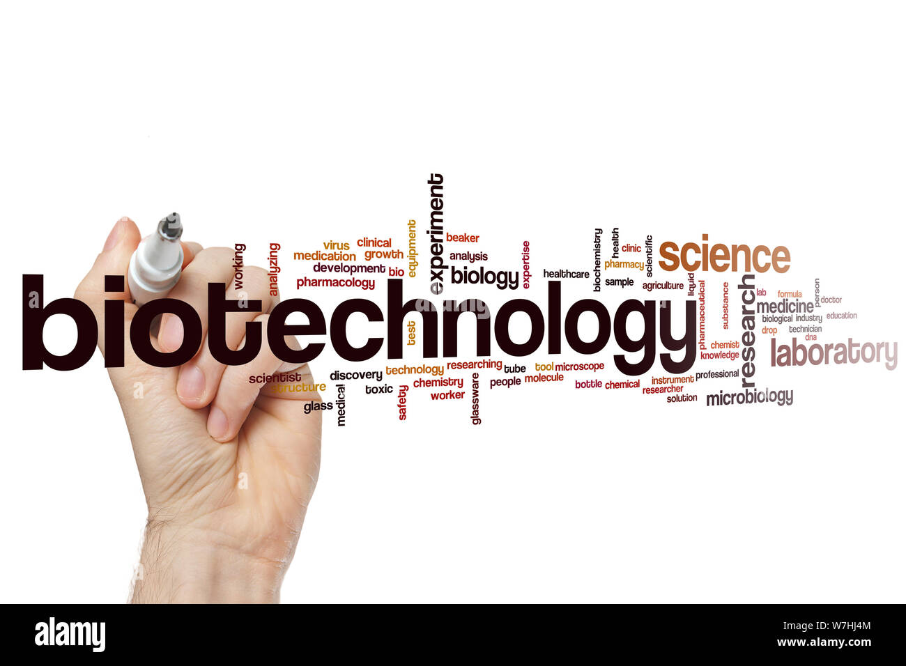 Biotechnology word cloud concept Stock Photo - Alamy