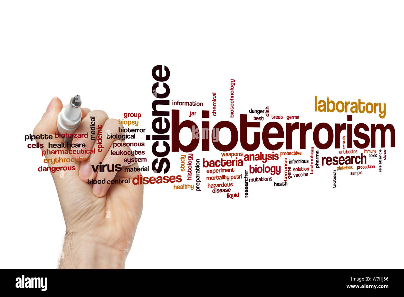 Bioterrorism word cloud Stock Photo - Alamy
