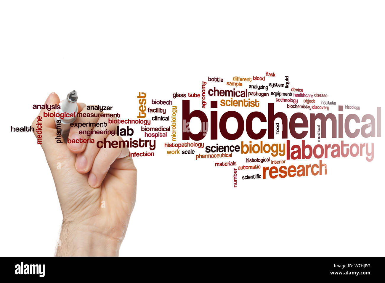 Biochemical word cloud concept Stock Photo - Alamy