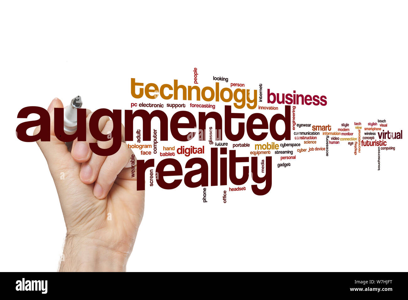 Augmented reality tablet Cut Out Stock Images & Pictures - Alamy