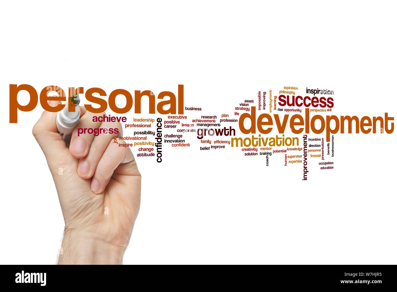 Personal development word cloud Stock Photo - Alamy
