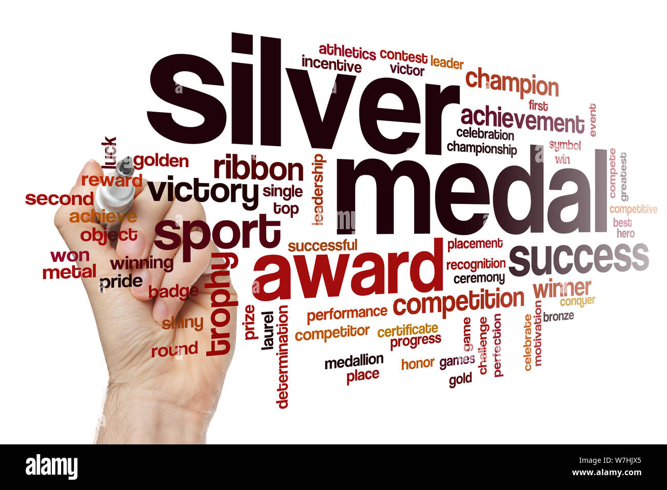 Celebrate winning gold medal Cut Out Stock Images & Pictures - Alamy