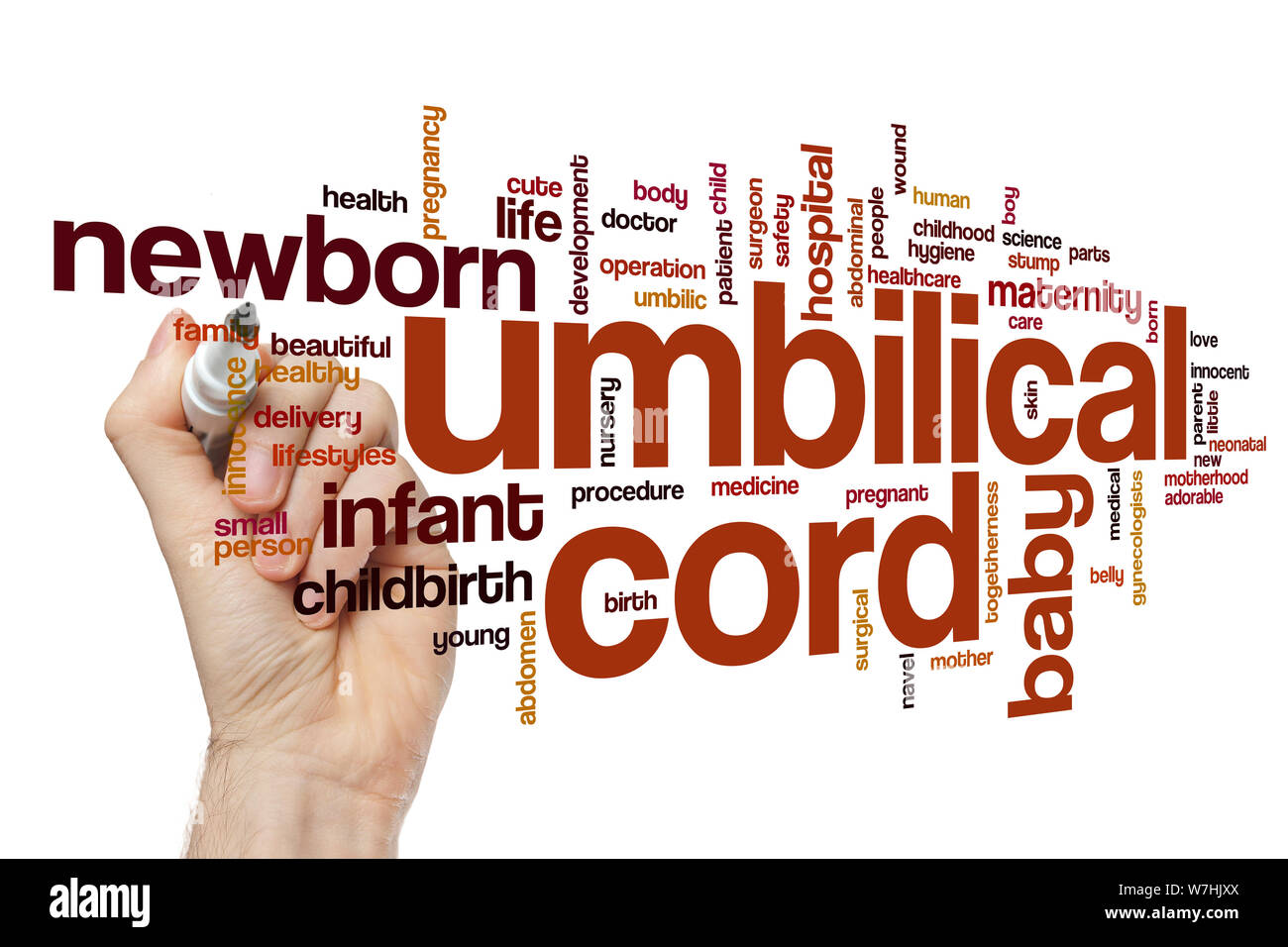 Baby umbilical cord stump hi-res stock photography and images - Alamy