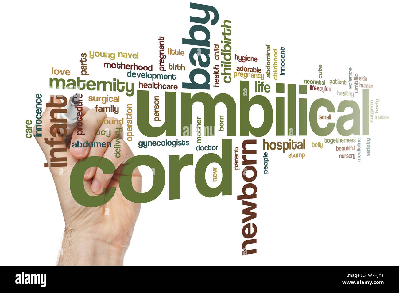 Baby umbilical cord stump hi-res stock photography and images - Alamy