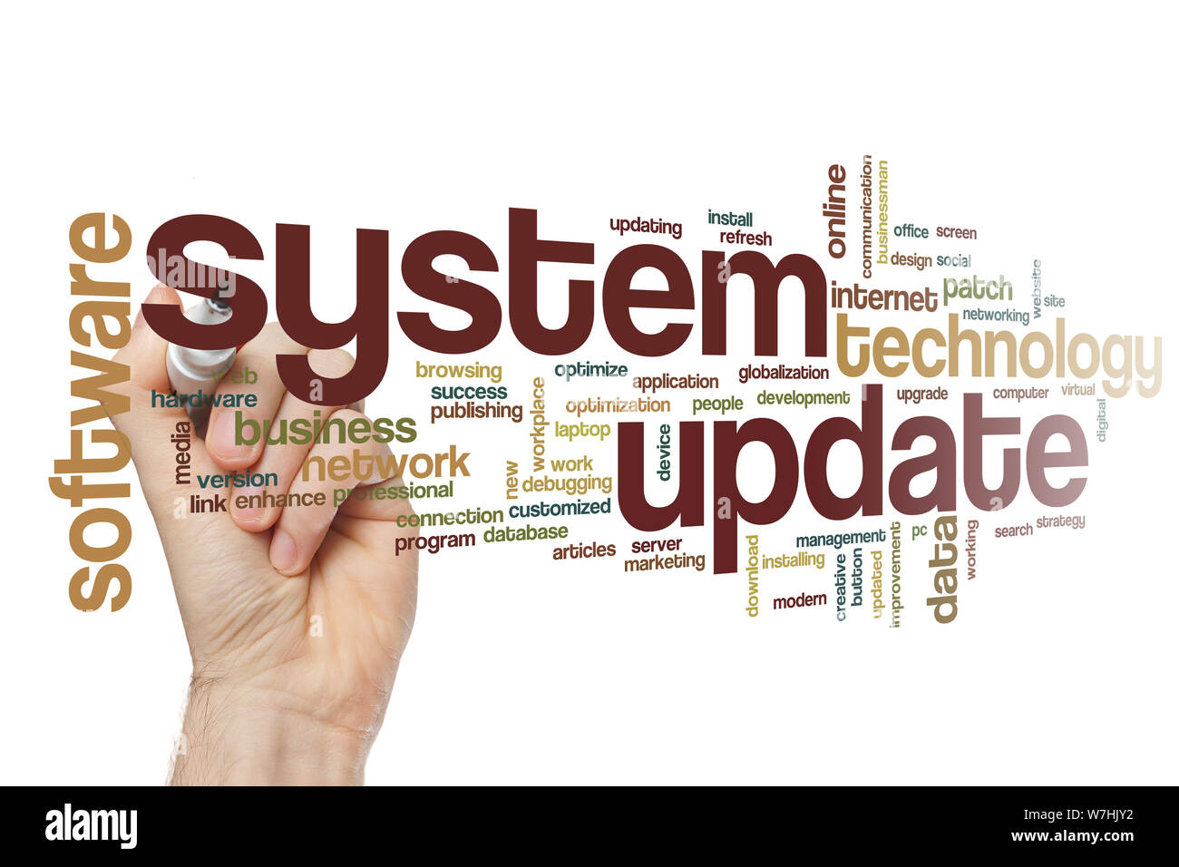 New version word cloud hi-res stock photography and images - Alamy