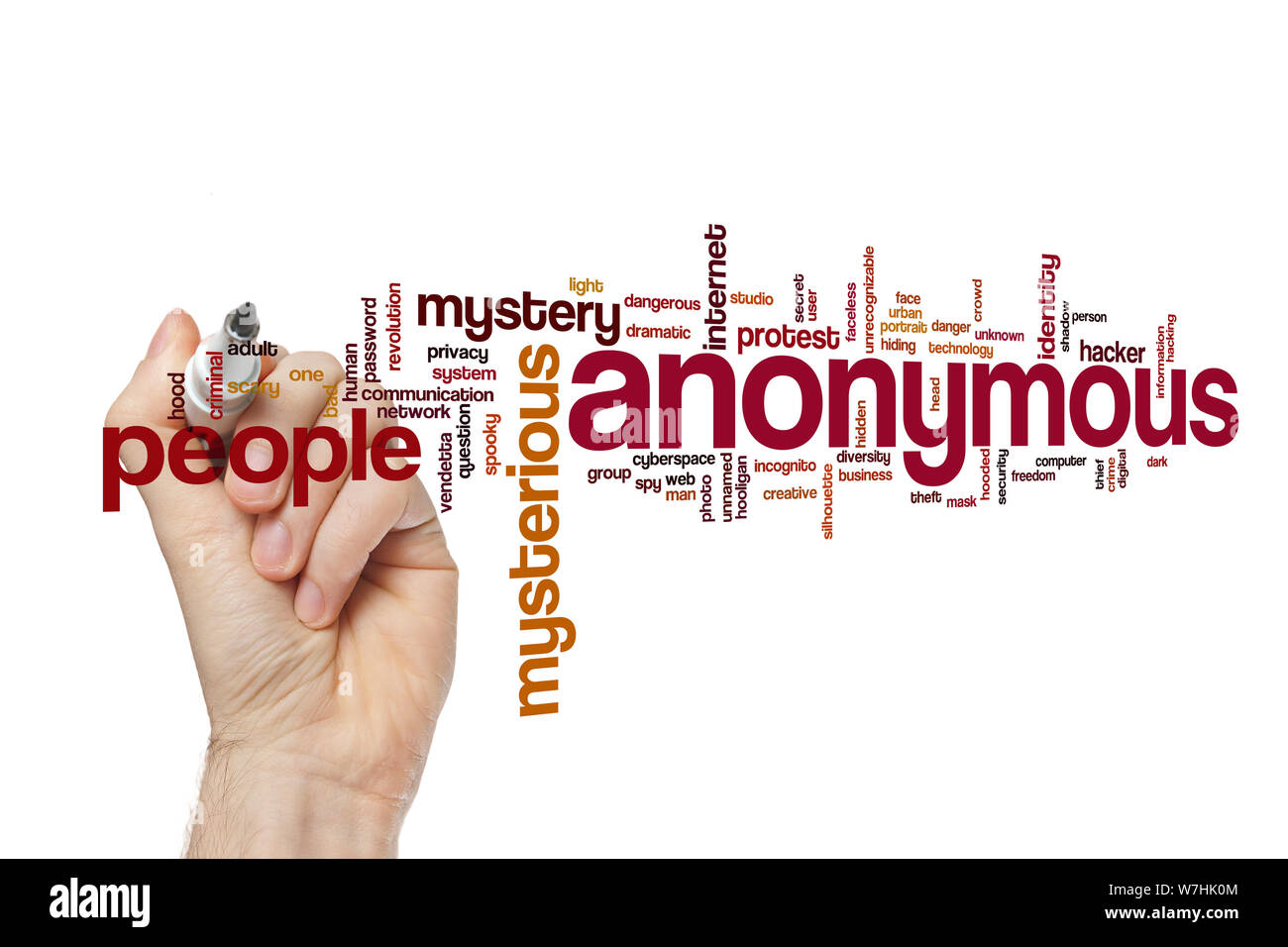 Portrait anonymous criminal man Cut Out Stock Images & Pictures - Alamy