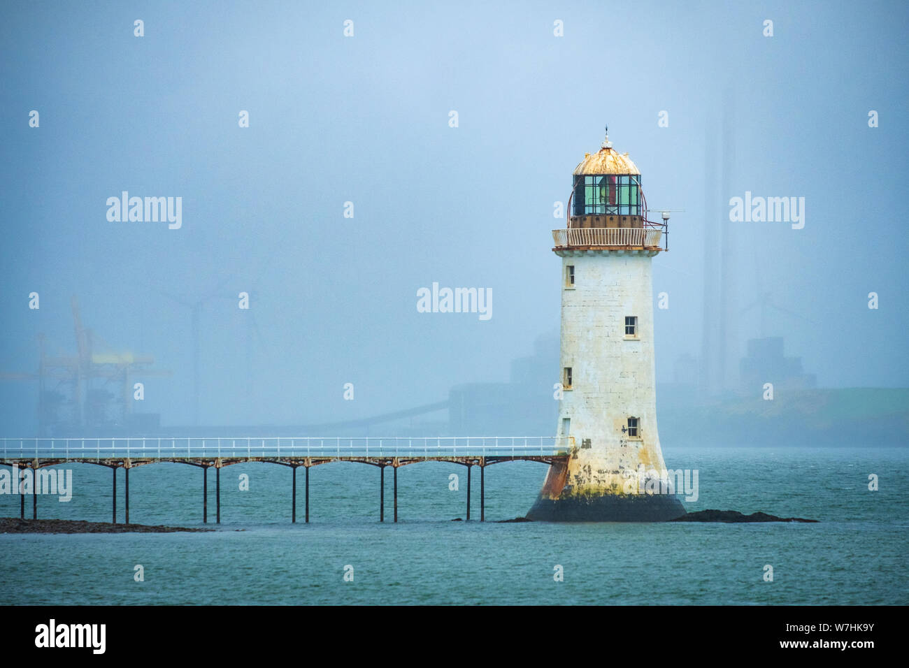 Tarbert Lighthouse at the River Shannon Stock Photo - Alamy