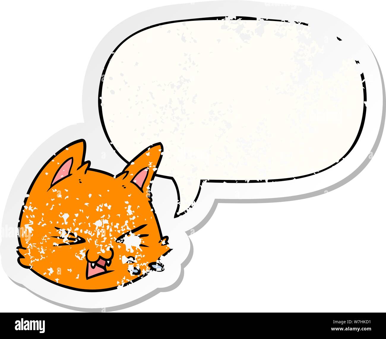 Spitting face Stock Vector Images - Alamy