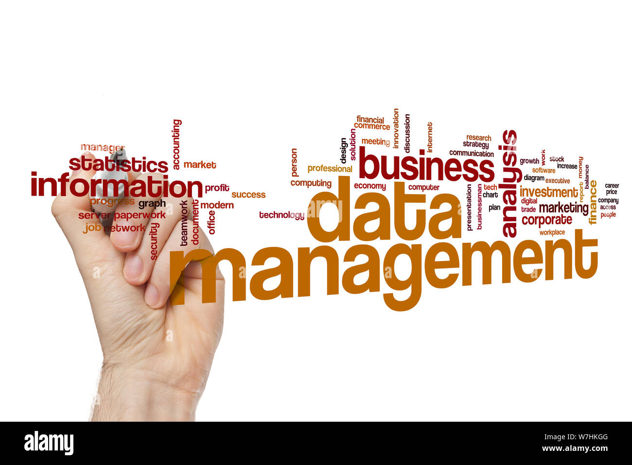 Data management word cloud concept Stock Photo - Alamy