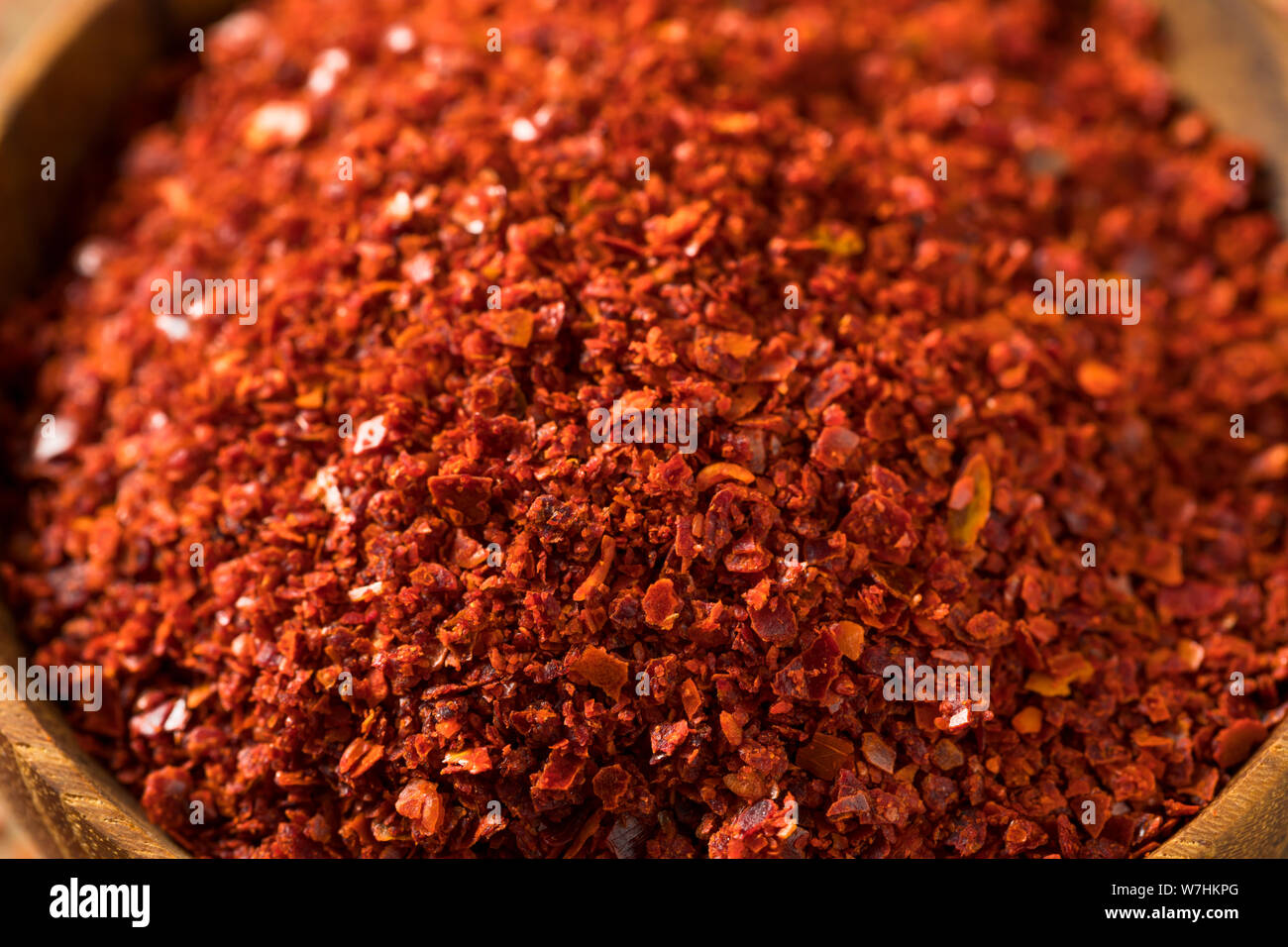 Organic Red Spicy Korean Gochugaru Spice in a Bowl Stock Photo - Alamy
