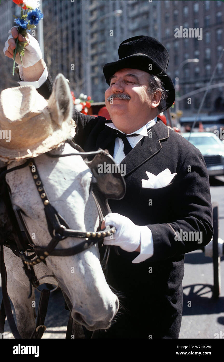 drawn carriage driver horse Stock Photo - Alamy