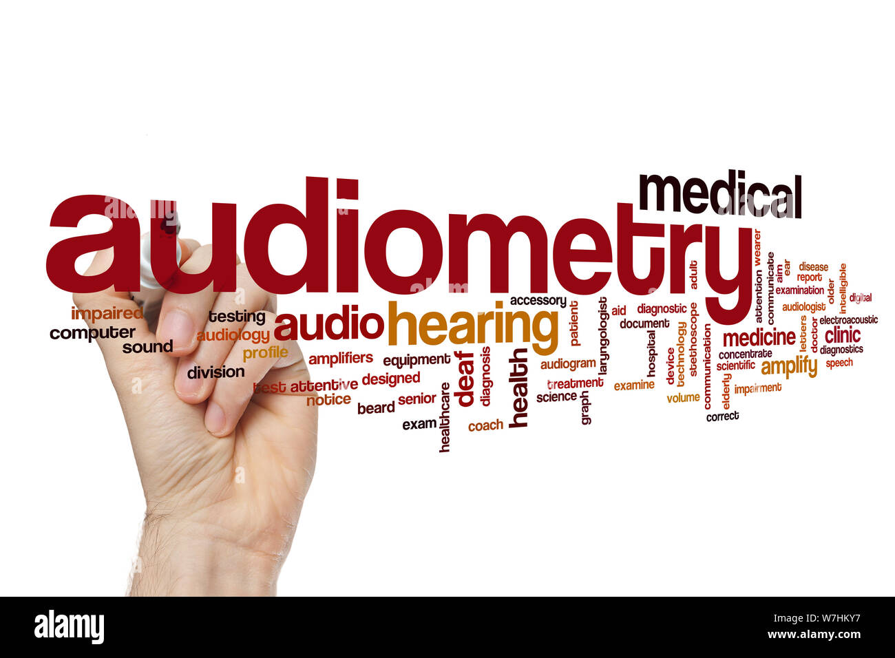 Hearing aid word cloud hi-res stock photography and images - Alamy
