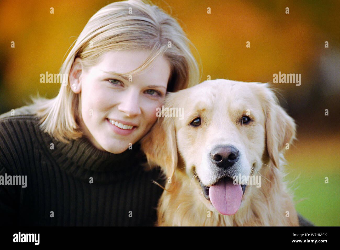 Woman with Dog Stock Photo - Alamy