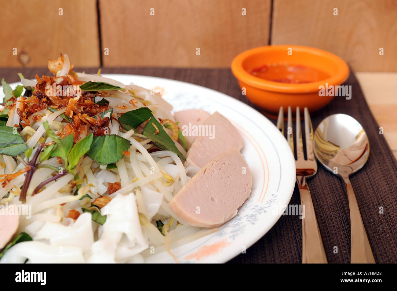 Vietnamese boiled rice cake with vegetable Stock Photo - Alamy
