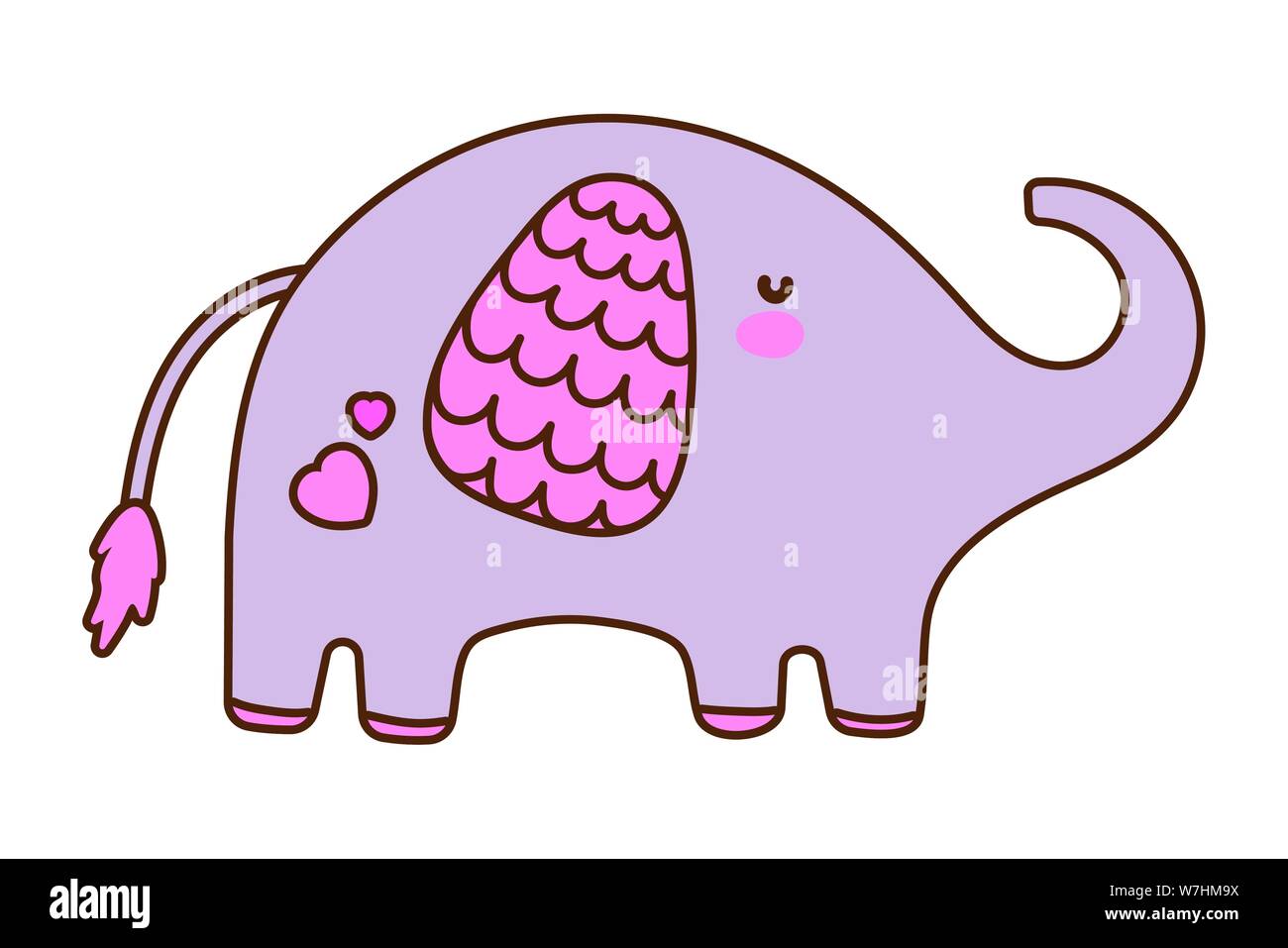 Elephant cartoon design, Animal cute zoo life nature and fauna theme ...