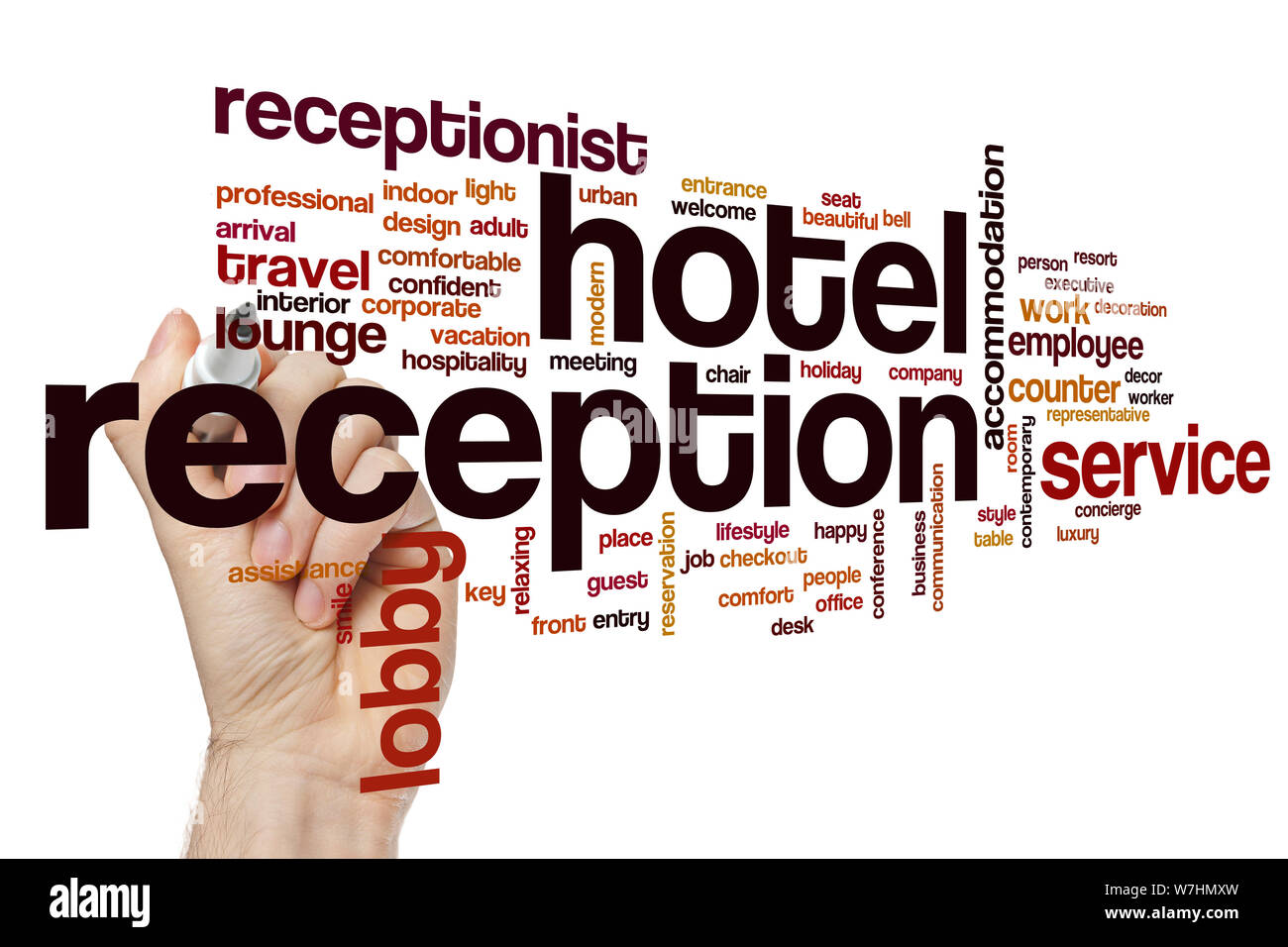 Interior modern hotel lobby reception Cut Out Stock Images & Pictures ...