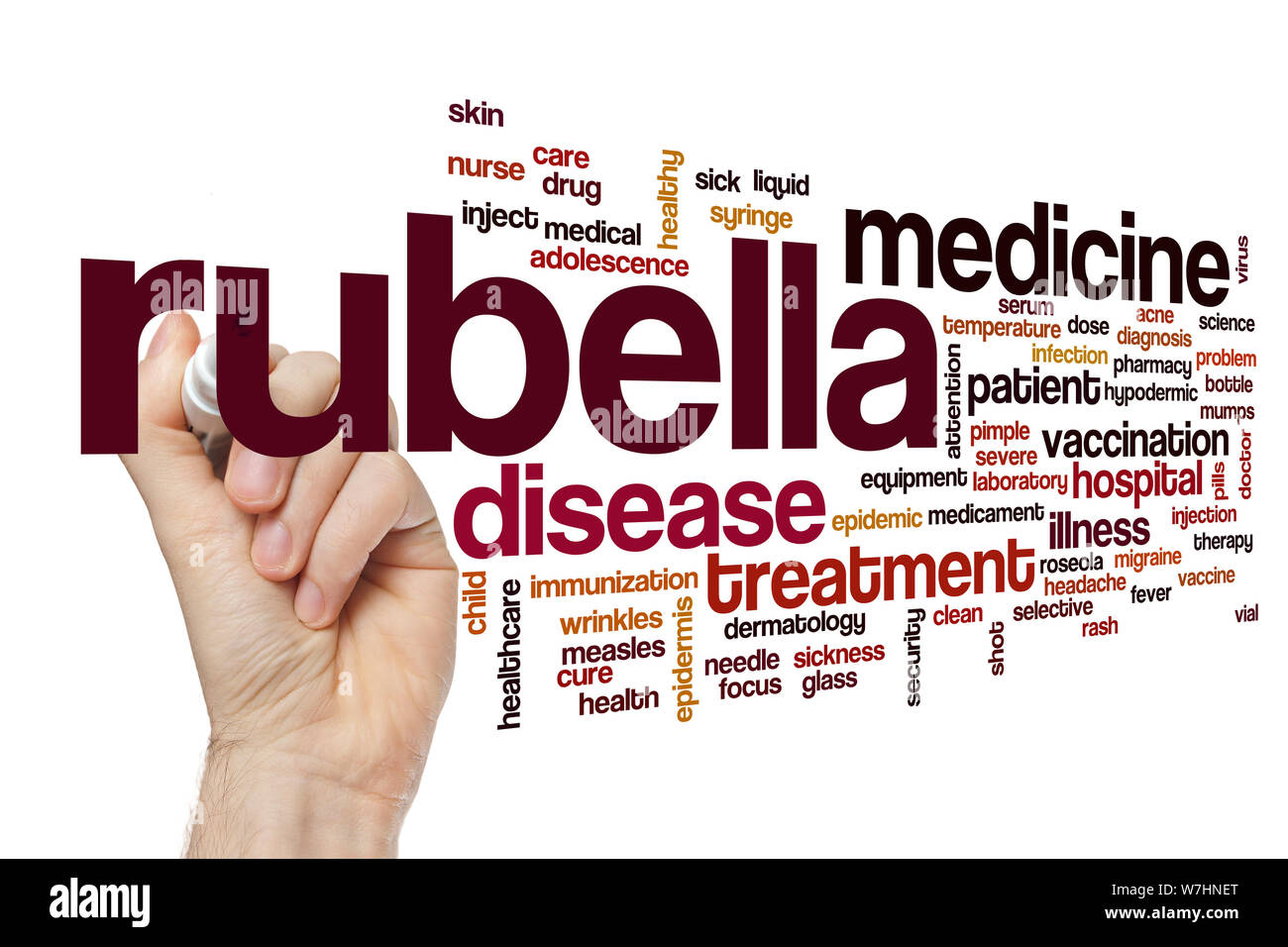 Rubella skin hi-res stock photography and images - Alamy
