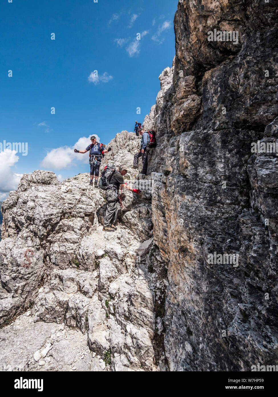 Via ferrata in the dolomites hi-res stock photography and images - Alamy