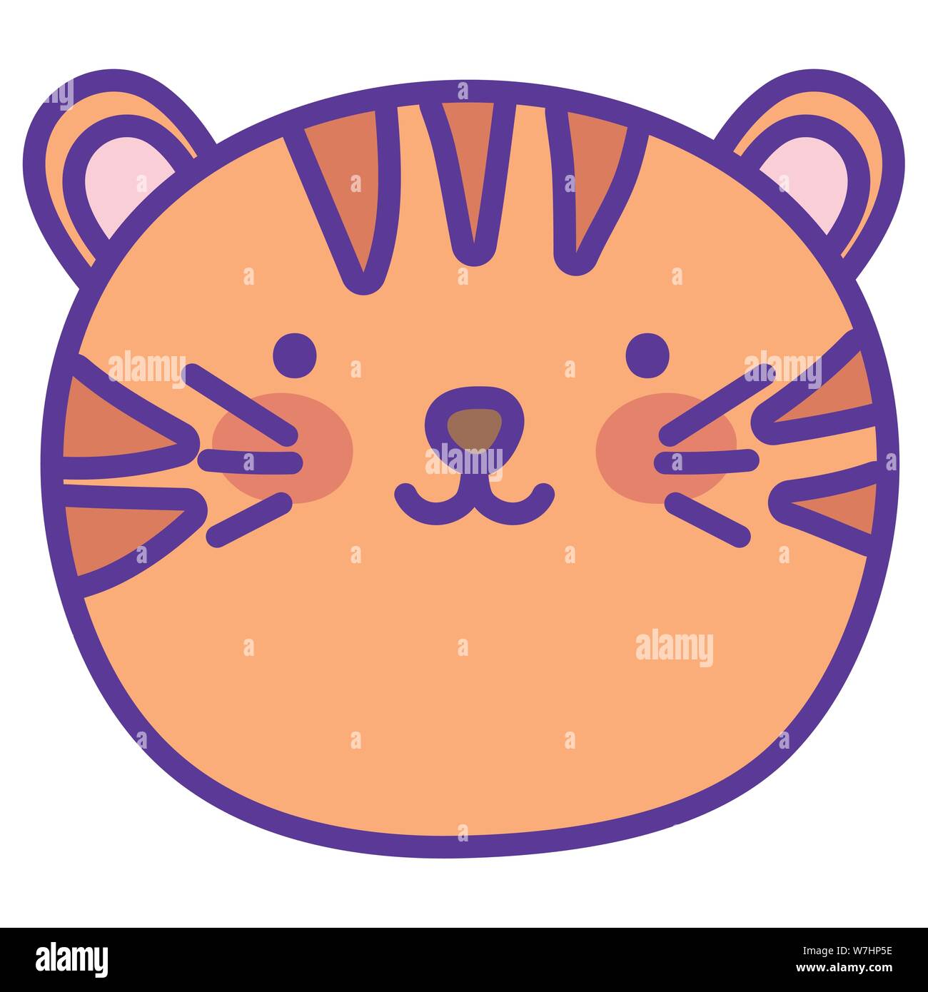 Tiger cartoon design, Animal cute zoo life nature and fauna theme ...