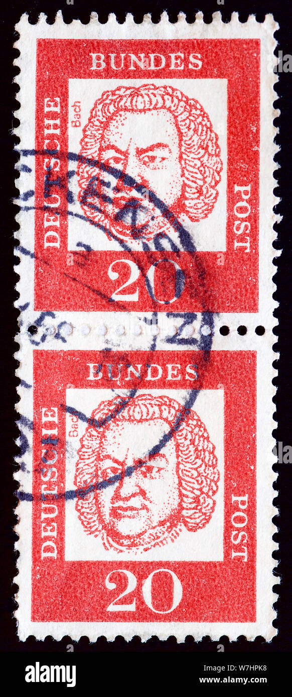 West Germany Postage Stamp - Johann Sebastian Bach (1685-1750 ...