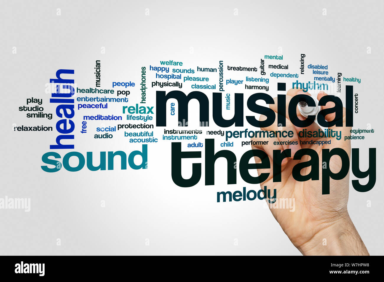 Musician word cloud concept music hi-res stock photography and images ...