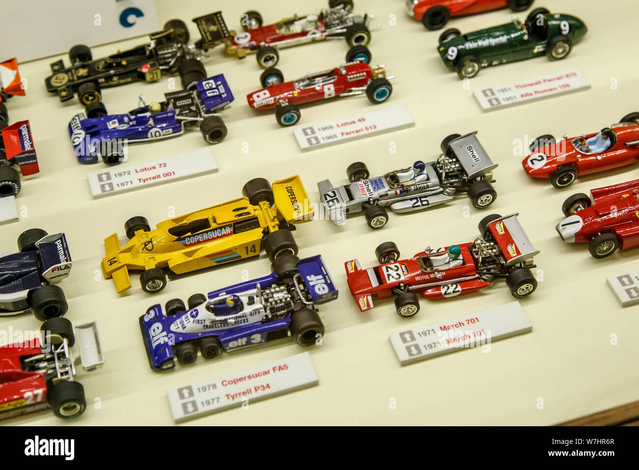 Istanbul, Turkey, 23 March 2019: Collections of various car miniature ...