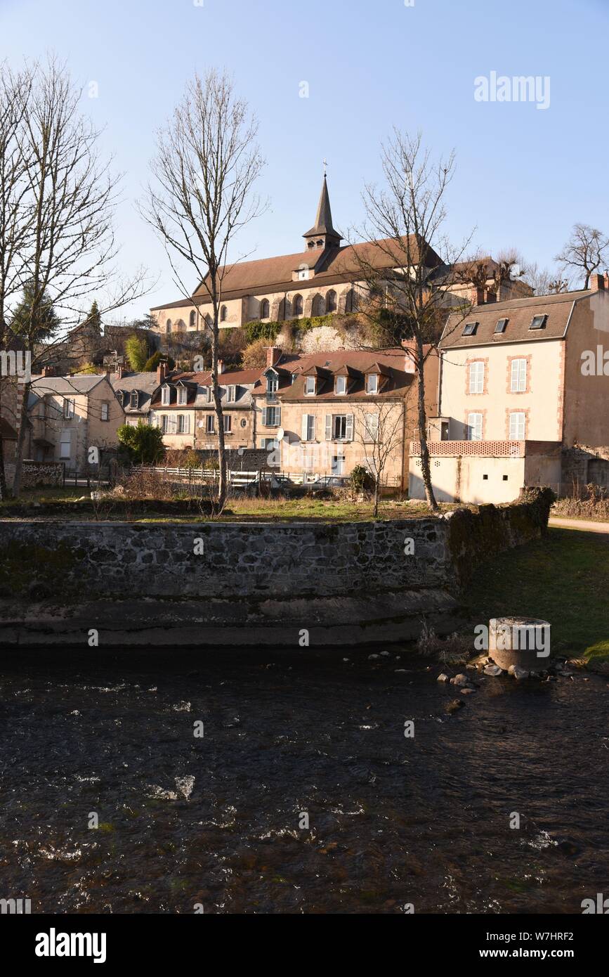 The tapestry capital of Aubusson on the River Creuse, Nouvelle ...